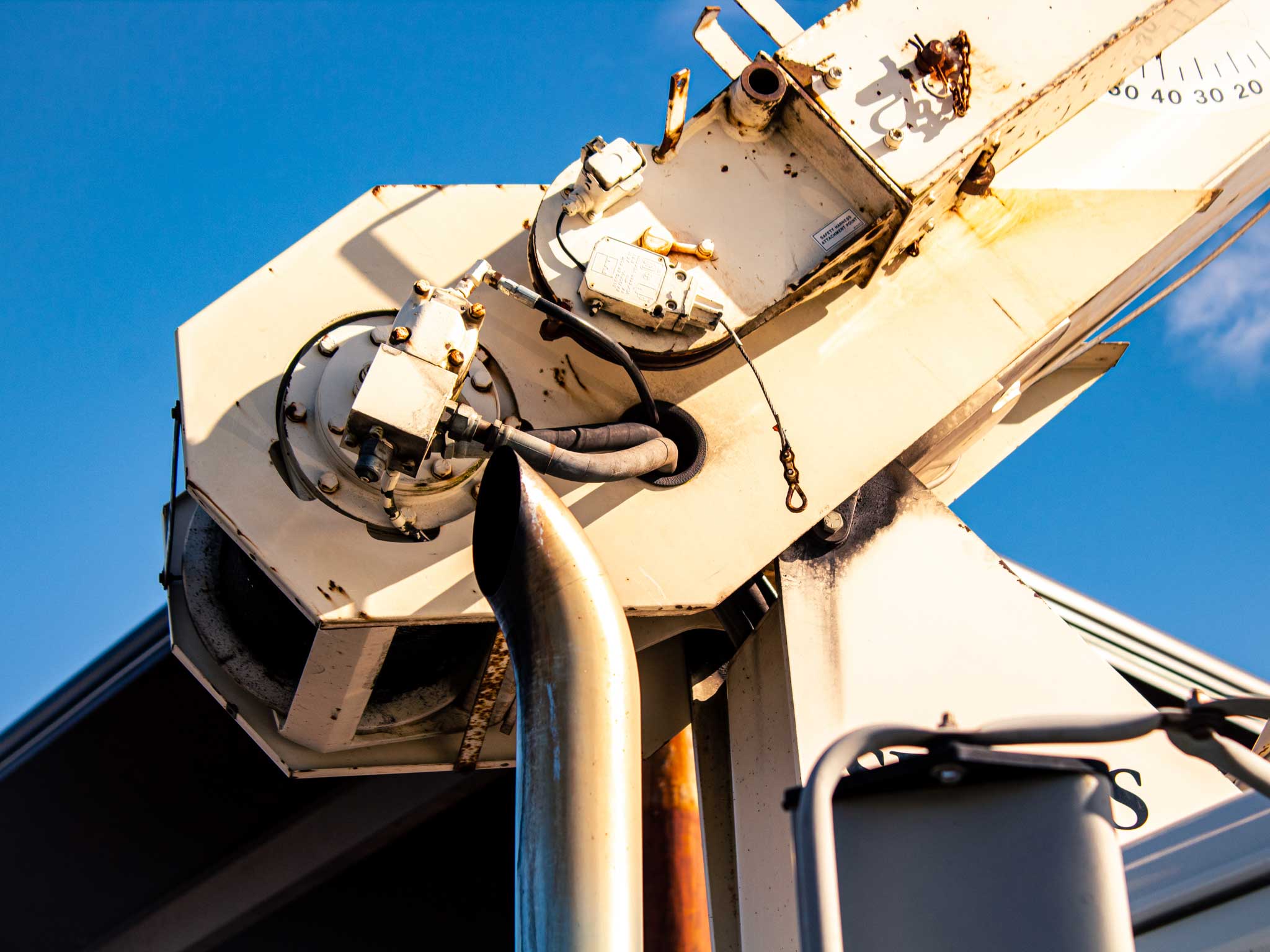 Scenes at the Solar Rooftop Sign Installation - Signs Plus